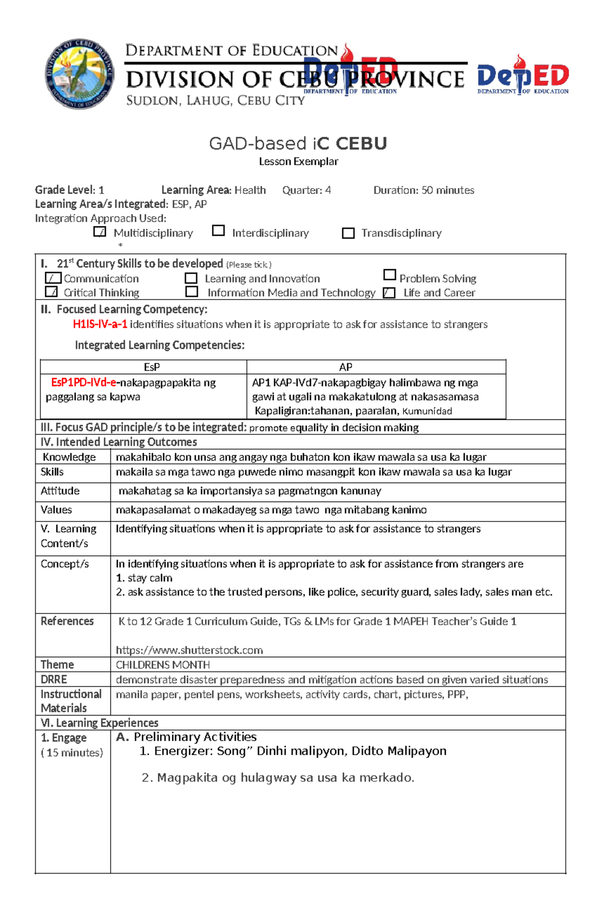 CO 4th Quarter LE-Health 1-Multidisciplinary-SOL Piodos - GAD-based iC ...
