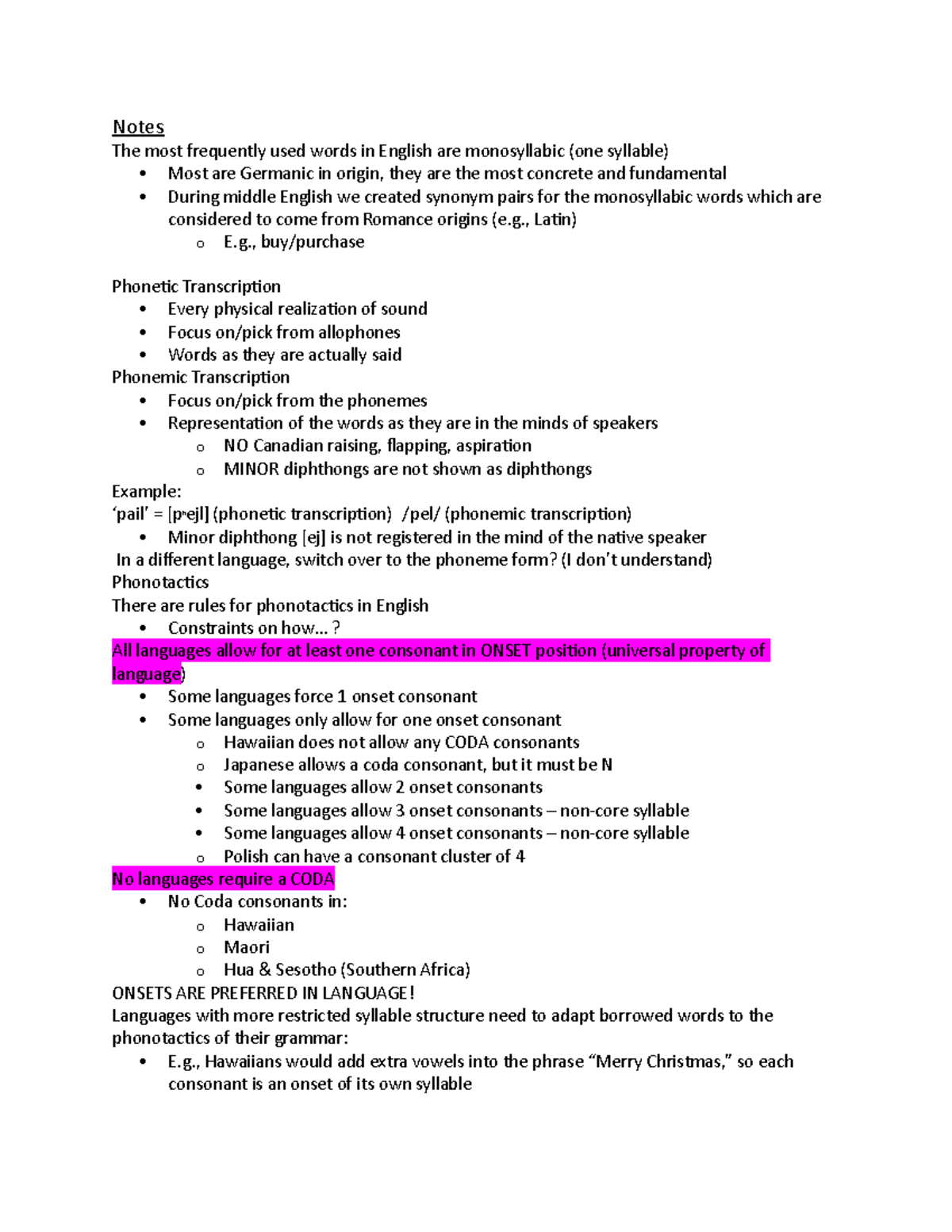 Ling 101 Notes Notes The Most Frequently Used Words In English Are ling-101-notes-notes-the-most-frequently-used-words-in-english-are
