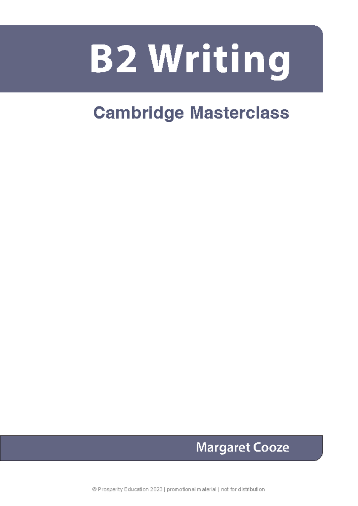 B2 writing masterclass sample - B2 Writing Cambridge Masterclass ...