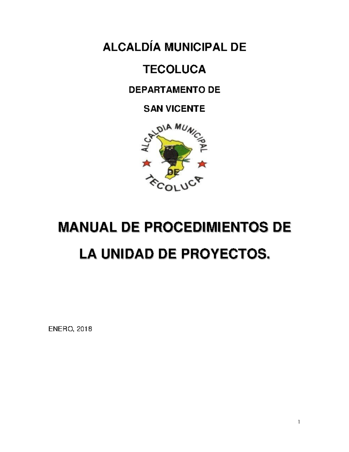 Formulacion y Evaluacion de Proyectos - ALCALDÍA MUNICIPAL DE TECOLUCA ...