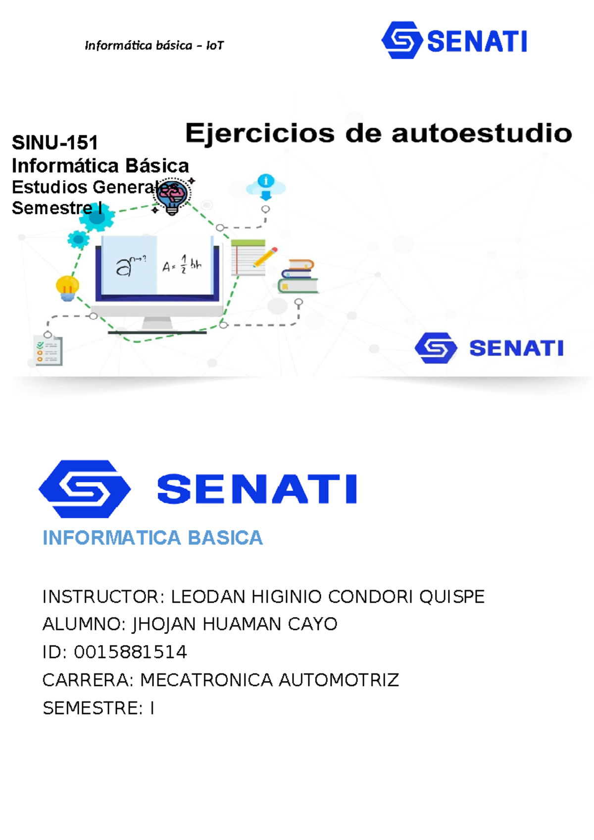 SINU-151 Unidad 07 Material Reforzamiento - Informática básica – IoT SINU- Informática Básica ...