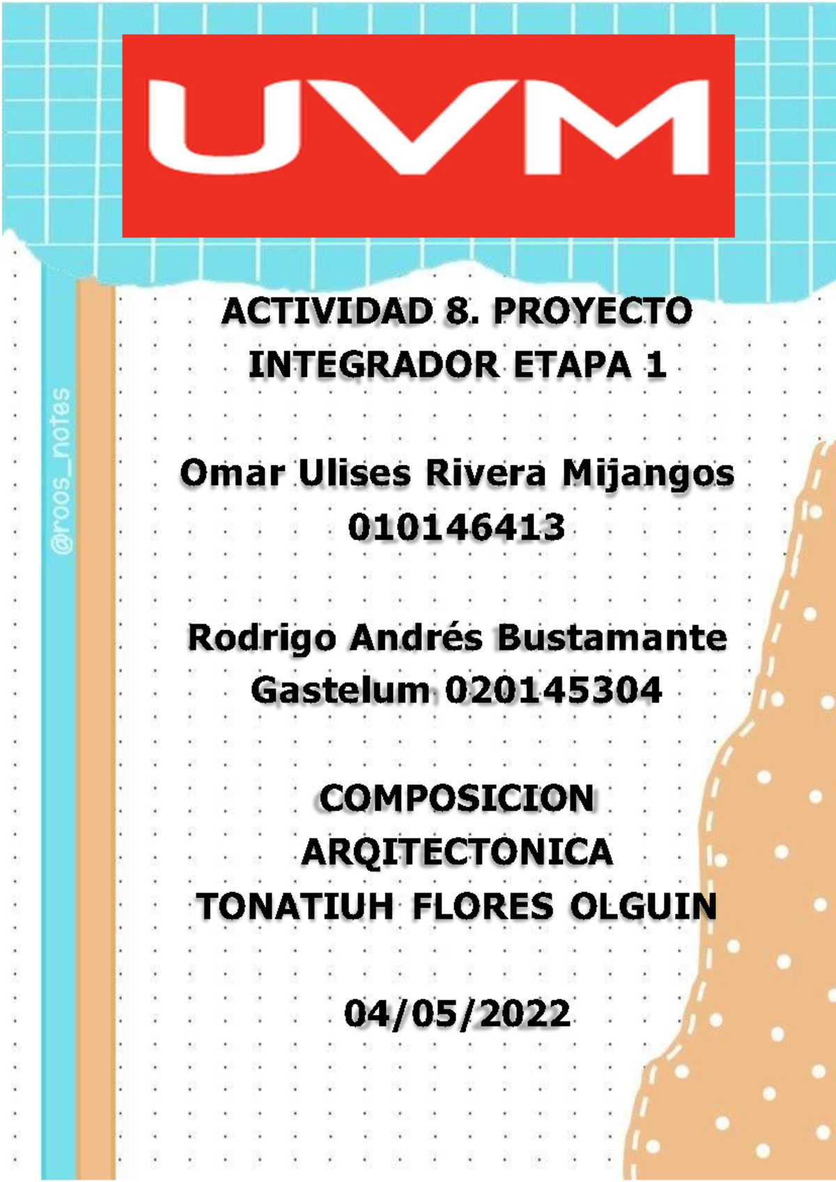 Actividad 8 proyecto integrador etapa 1_uvm - ACTIVIDAD 8. PROYECTO INTEGRADOR ETAPA 1 Omar ...