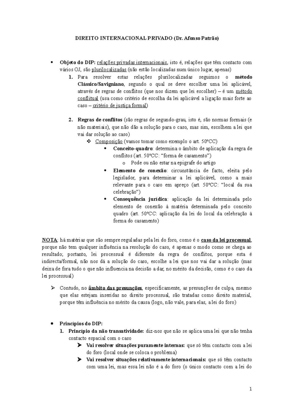 Direito- Internacional- Privado - DIREITO INTERNACIONAL PRIVADO (Dr ...