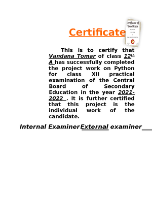 Acknowledgement - hello - b.tech - Studocu