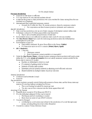Civil Litigation - Outline - 2021 PRE-TRIAL CIVIL LITIGATION: STRATEGY ...
