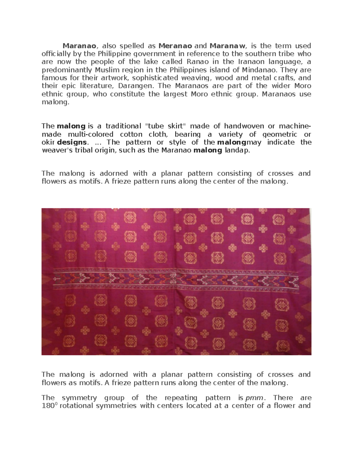 Maranao - They are famous for their artwork, sophisticated weaving ...