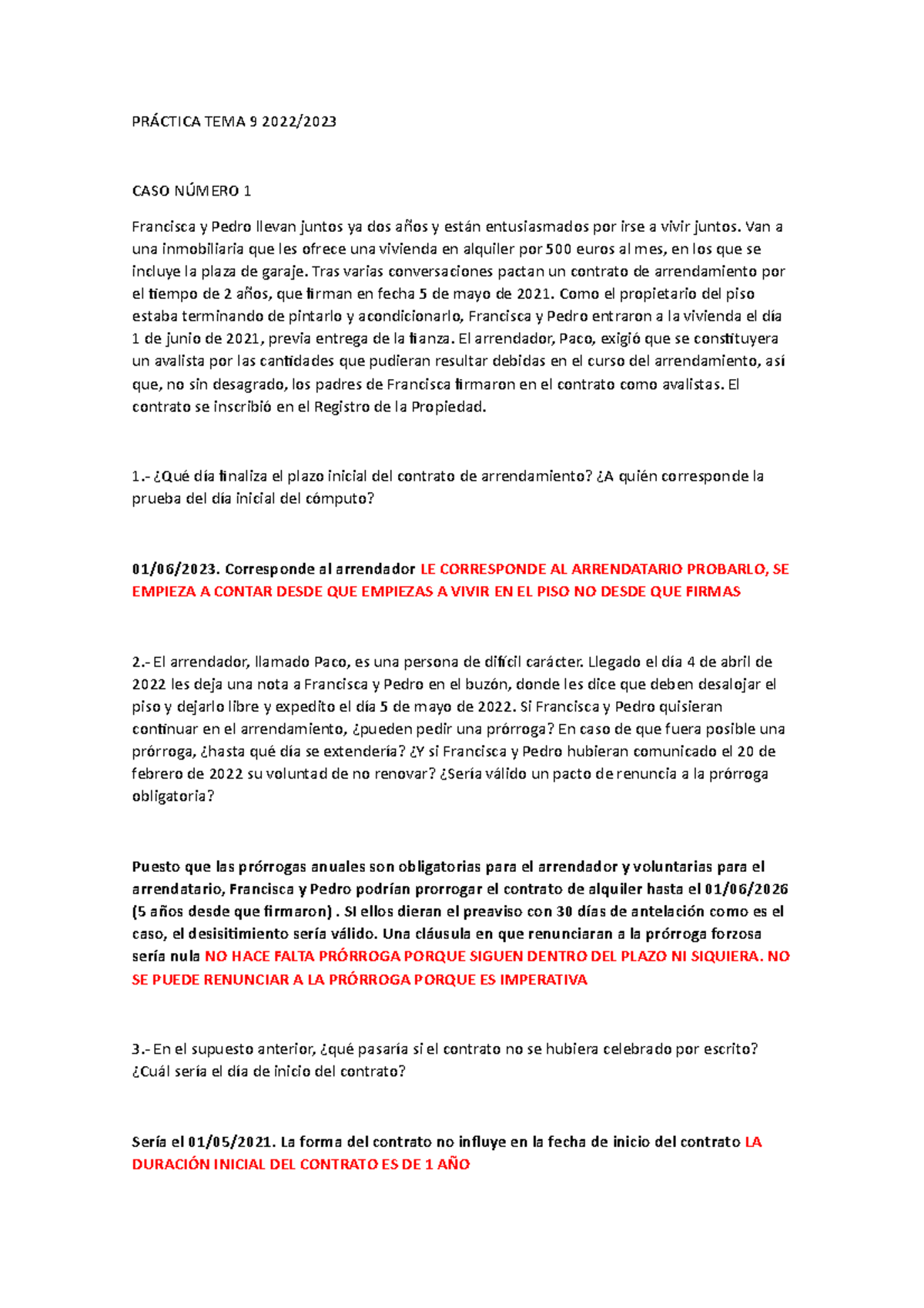 Práctica 9 Obligaciones Y Contratos - PRÁCTICA TEMA 9 2022/ CASO NÚMERO ... Práctica 9 Obligaciones Y Contratos - PRÁCTICA TEMA 9 2022/ CASO NÚMERO ...