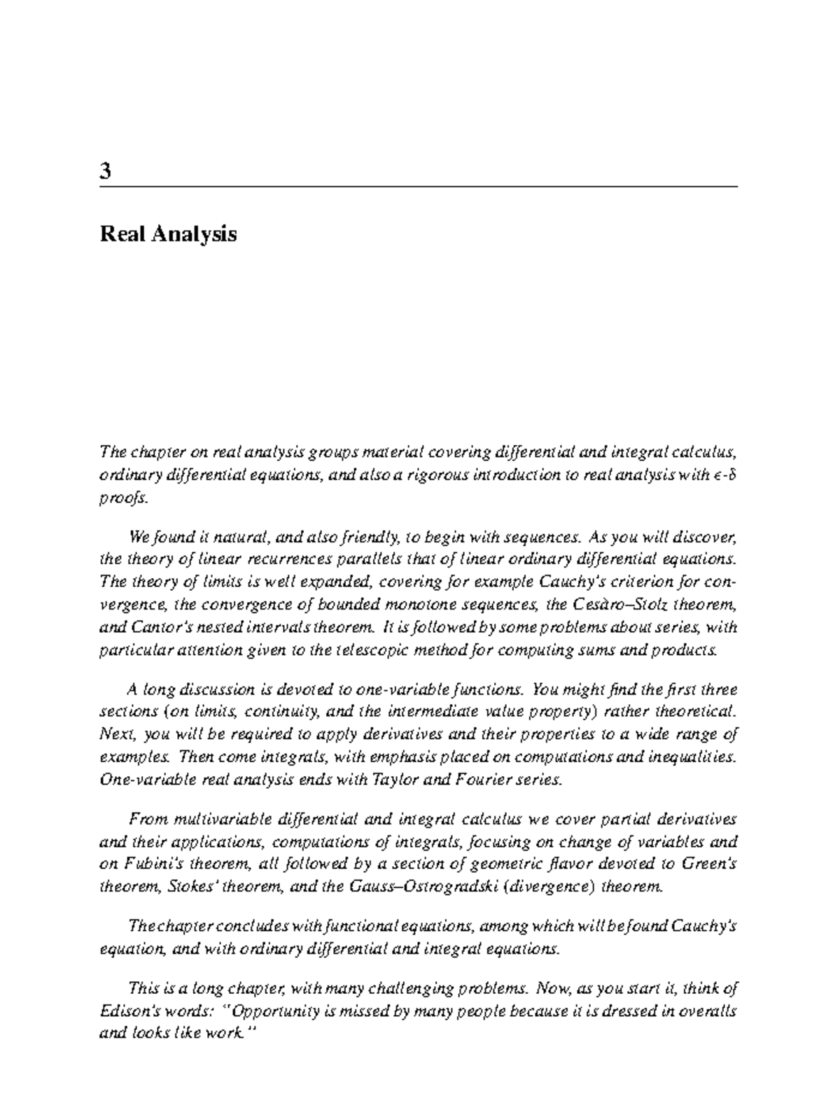 Olympiad mathematics , Real analysis full chapter - 3 Real Analysis The ...