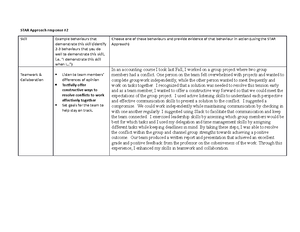 STAR Approach response #2 - STAR Approach response Skill Example ...