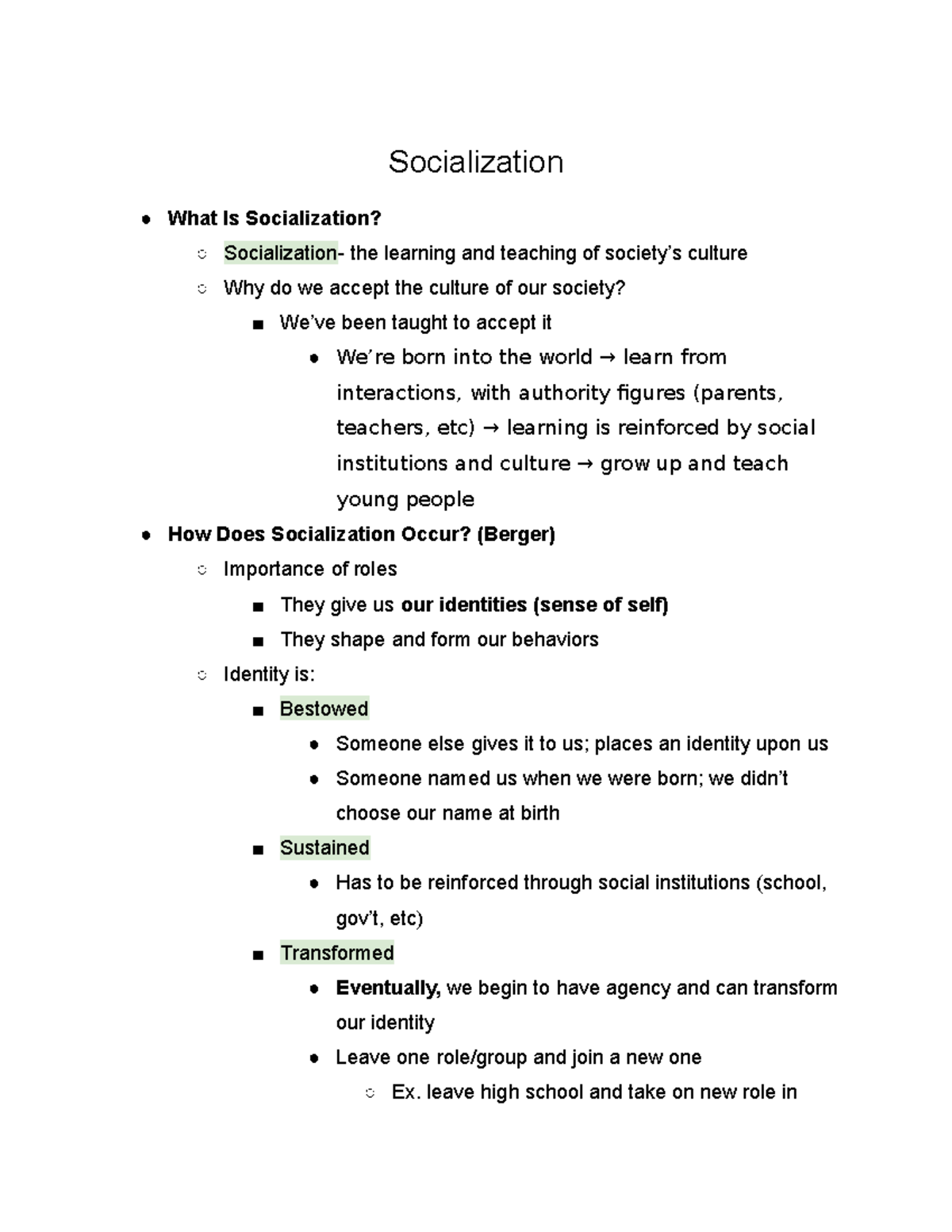 Socialization (Sociology) - Socialization What Is Socialization ...