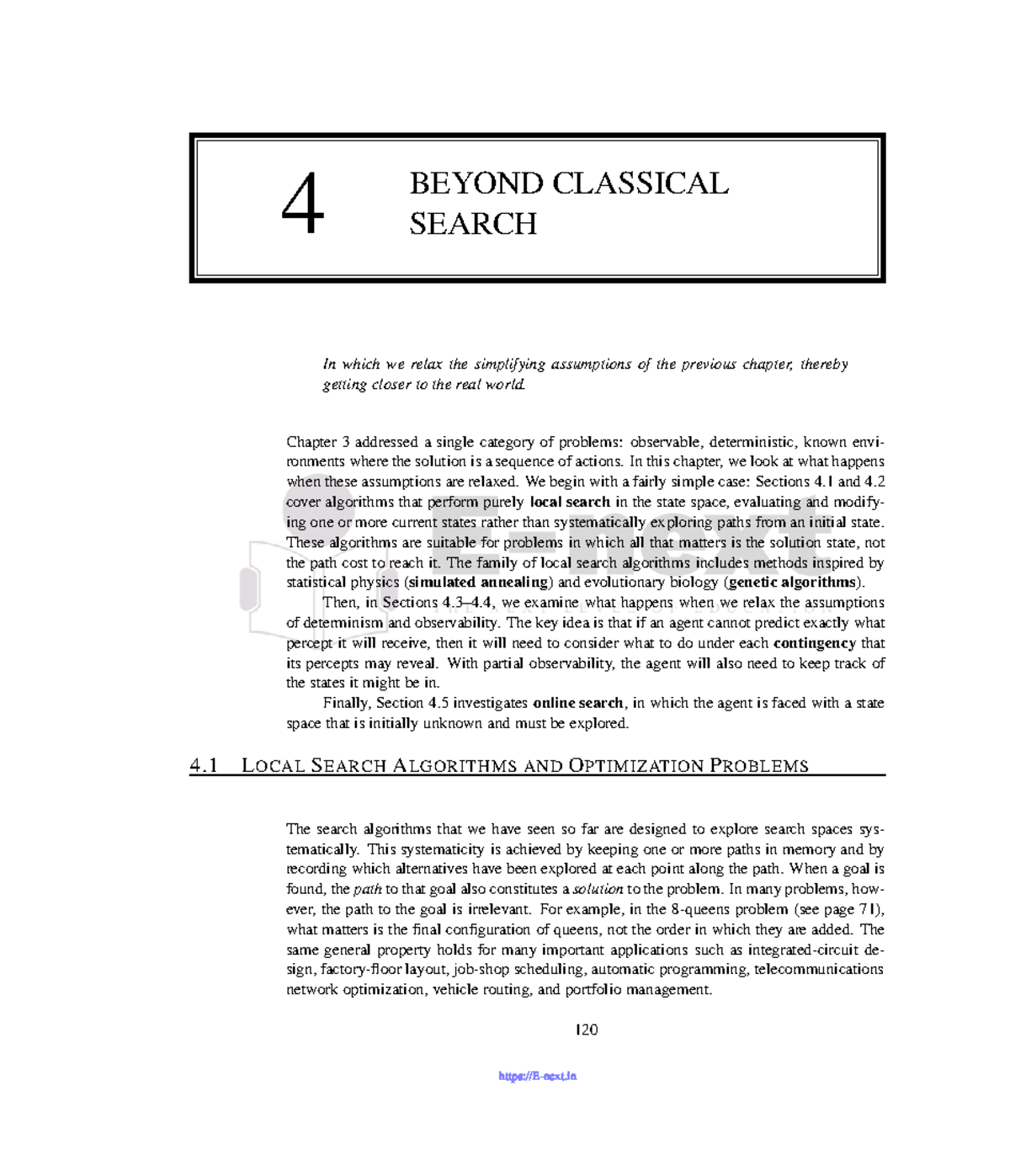 4-Beyond Classical Search (E-next - 4 BEYOND CLASSICAL SEARCH In which ...