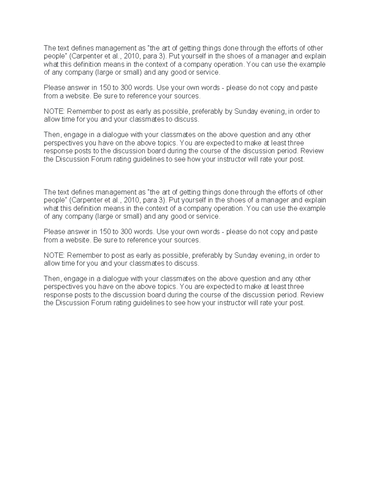 Untitled The text defines management as “the art of getting things done ...