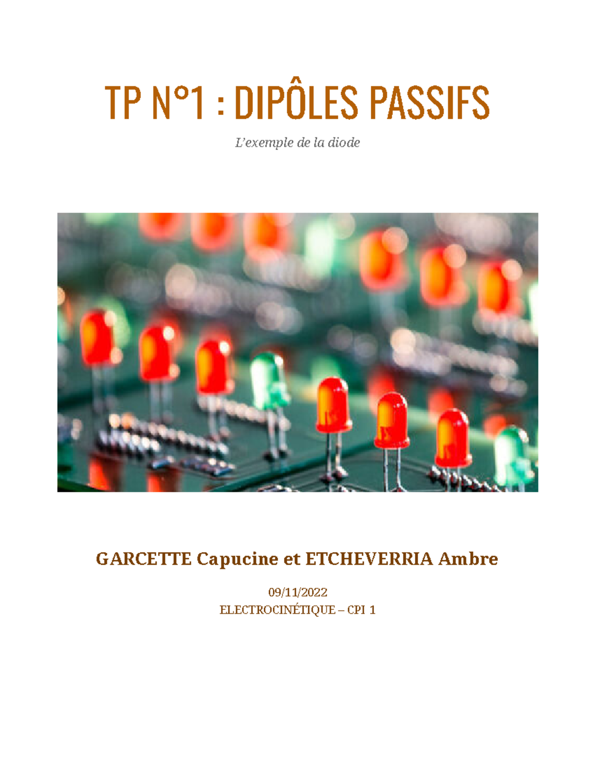 TP N°1 Dipôles Passifs - TP étude d'un dipôle passif - TP N°1 : DIPÔLES ...