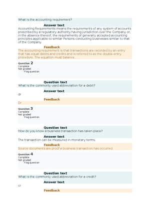 Sample/practice exam 13 June, questions and answers - FAC1503 EXAM PACK ...