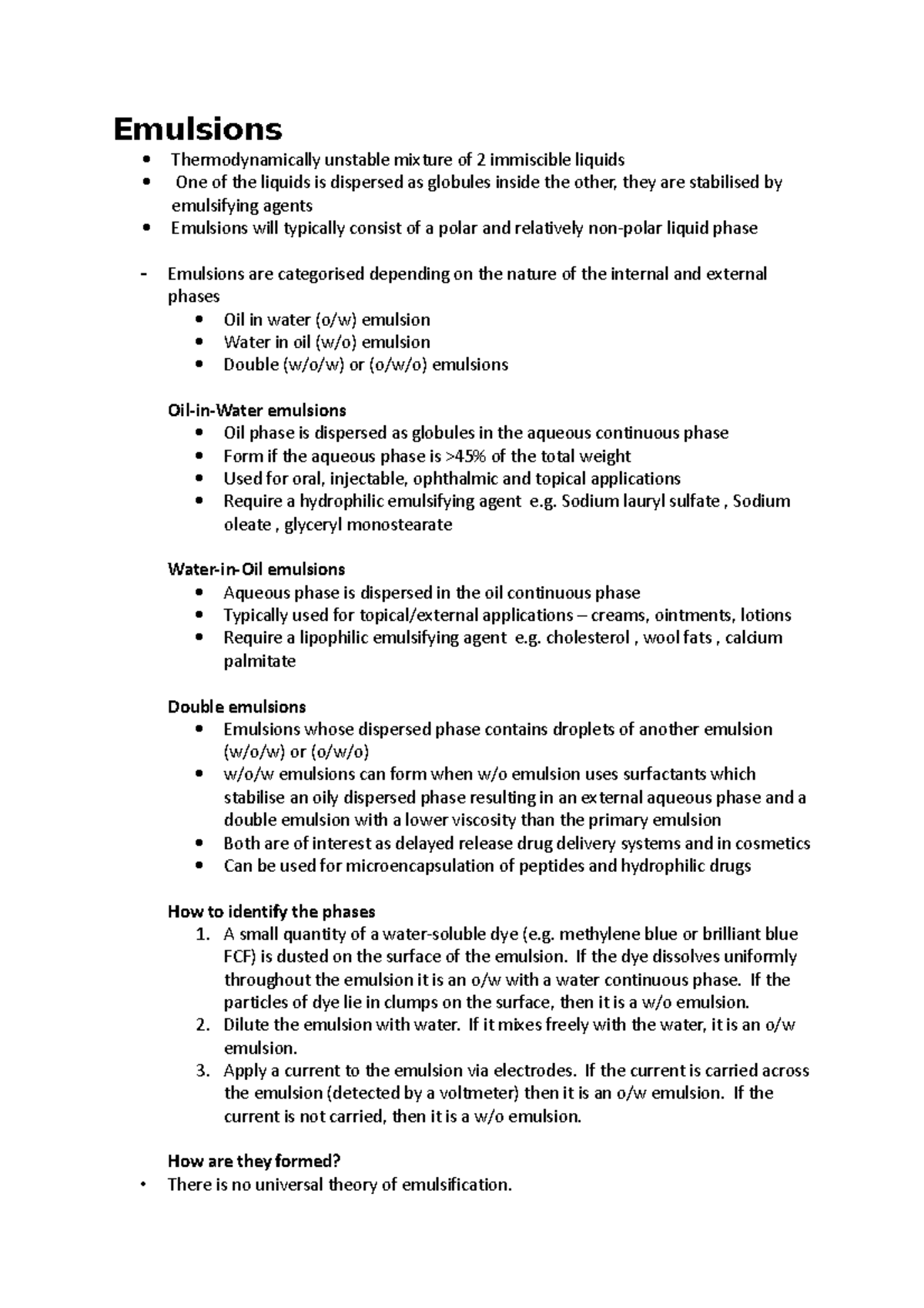Emulsions - Emulsion , what they are and examples - Emulsions ...
