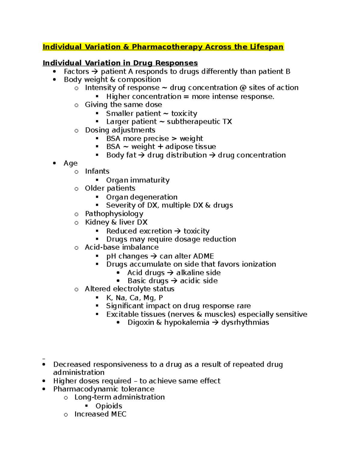 Mod 2 lesson 5 - NURS 282 - Studocu