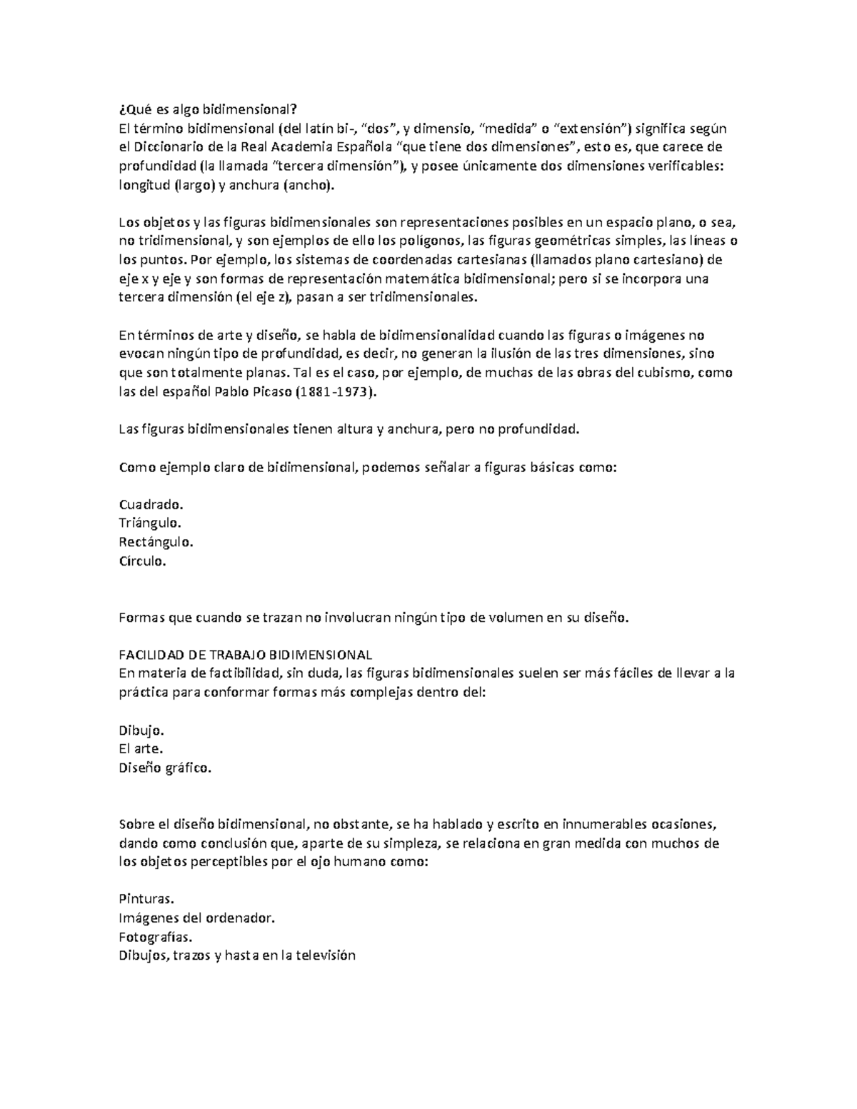 Objeto bidimensional - Evidencia 7 - ¿Qué es algo bidimensional? El ...