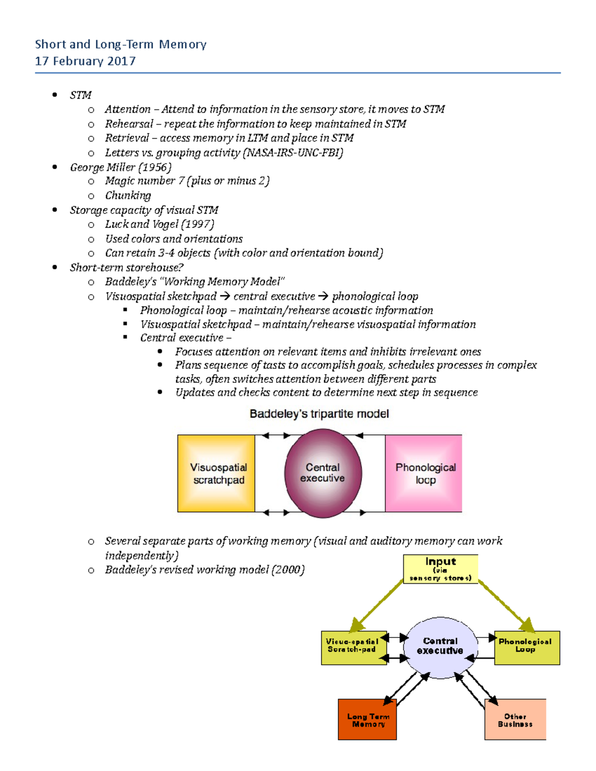 13 - Short and Long-Term Memory - Short and Long-Term Memory 17 ...