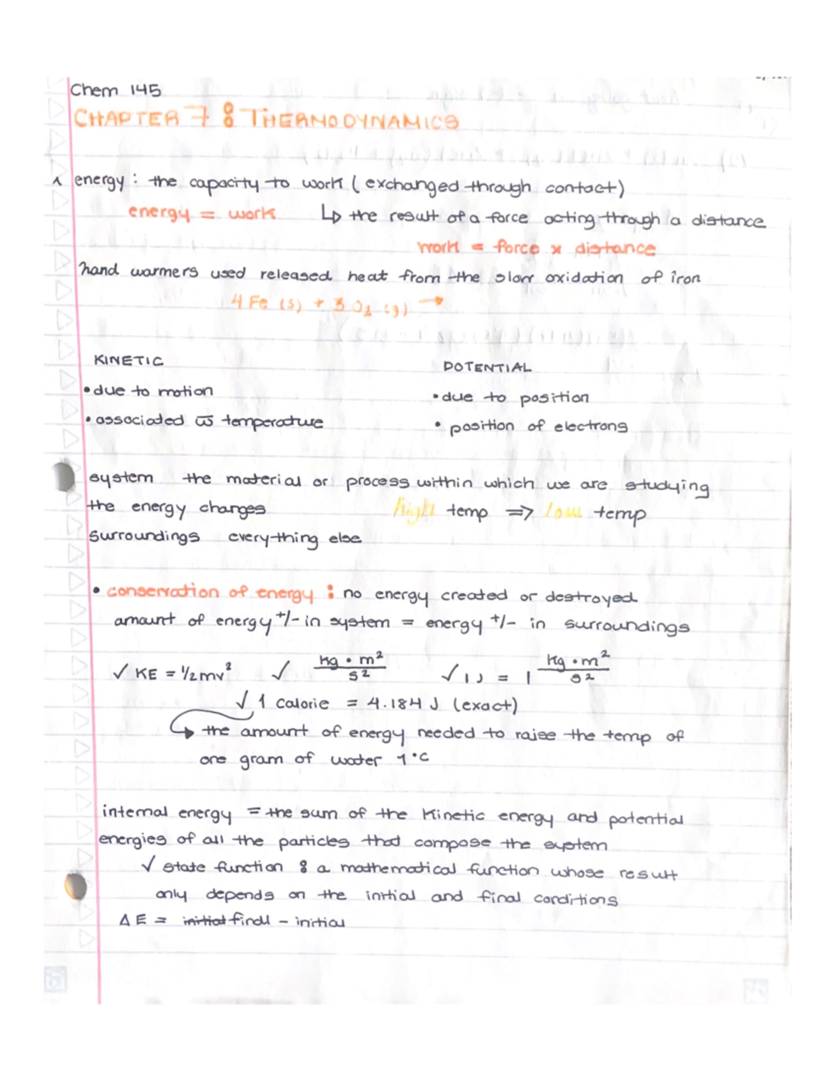 Thermodynamics - a mixture of notes and practice problems from the ...