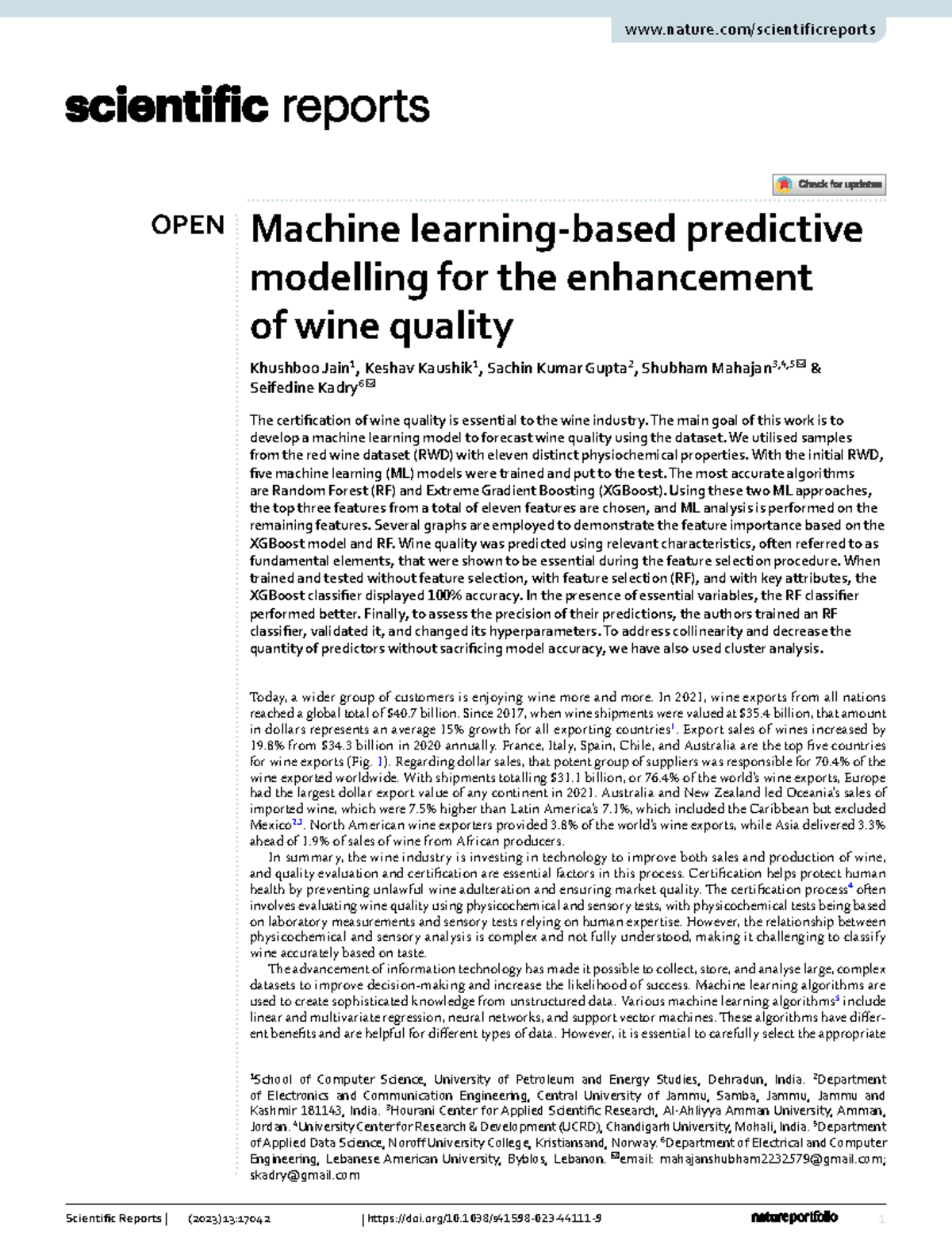 S41598 023 44111 9 Research Area Notes With Explainable Machine Learning 1 OlͬͭͮͯͰͱͲͳʹ 
