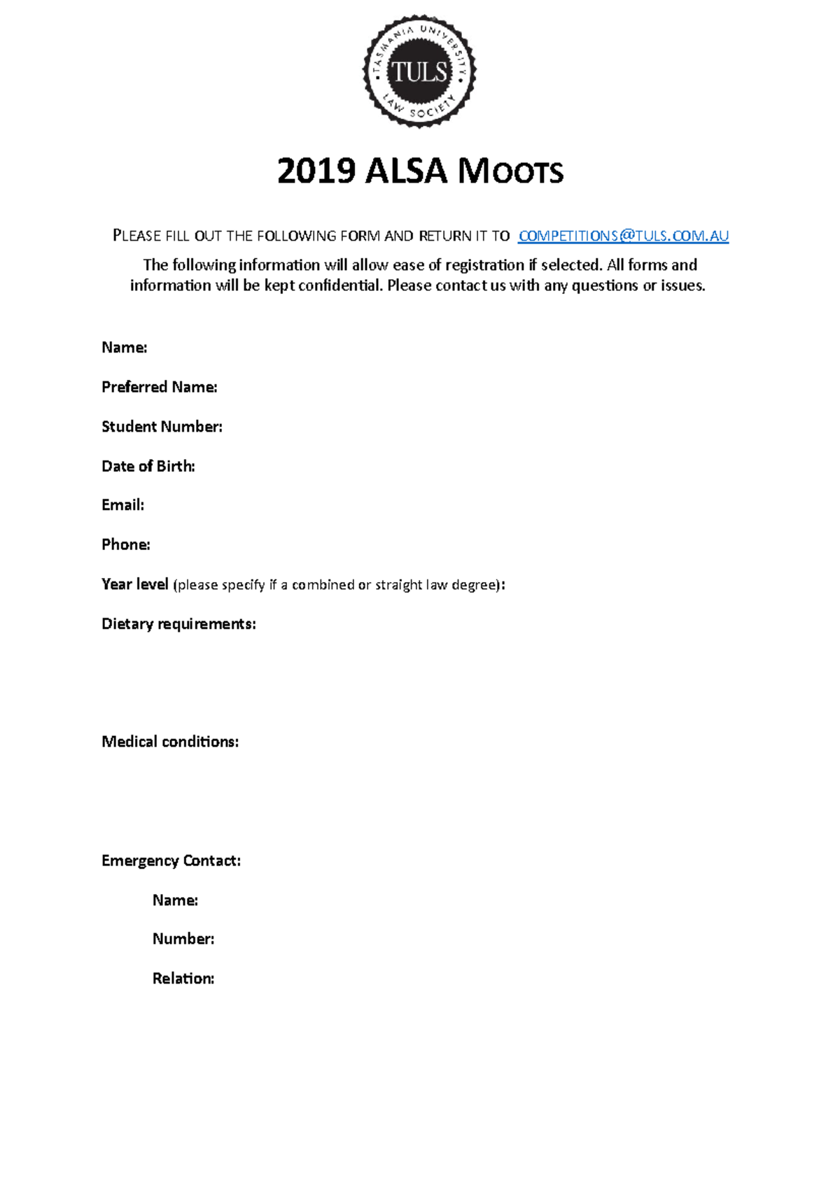 ALSA Moots - quick summary on alsa guidelines - PLEASE FILL OUT THE ...