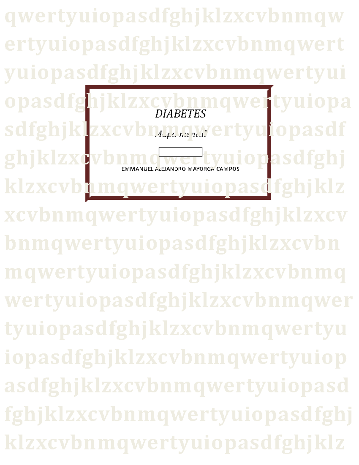 Diabetes - apuntes - DIABETES Mapa mental EMMANUEL ALEJANDRO MAYORGA ...