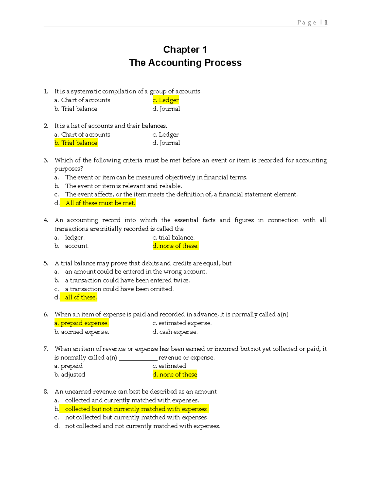493032693 THE Accounting Process - Chapter 1 The Accounting Process It ...