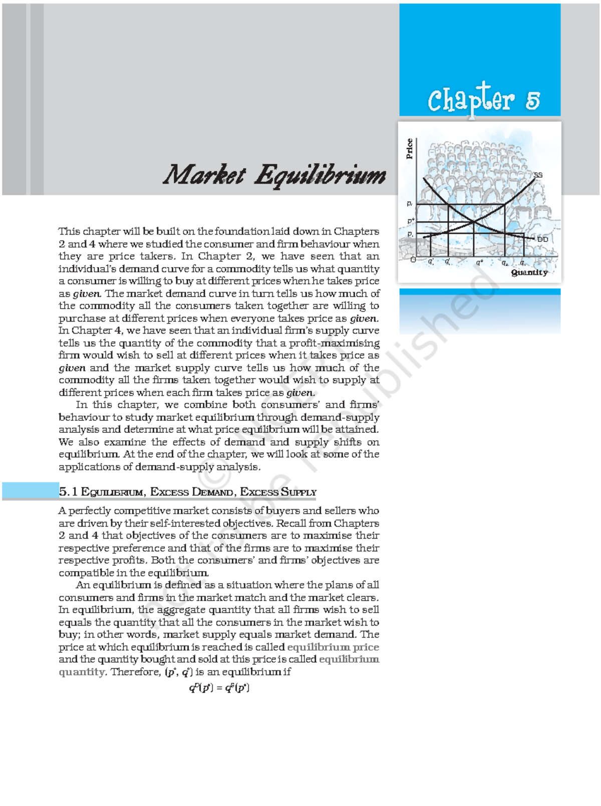 Market E - I don’t know - Chapter 5 Price O Quantity SS DD p* pf q' 1 q* q 2 p 1 q' 1 q 1 ...
