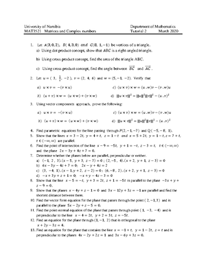 Basic Math Tutorial Worksheet 2 - University of Namibia 1 st Semester ...