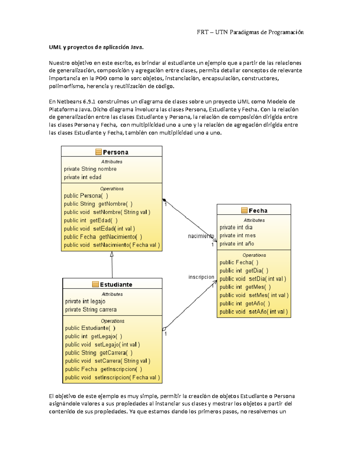 UML-Java conceptos varios - UML y proyectos de aplicación Java. Nuestro ...