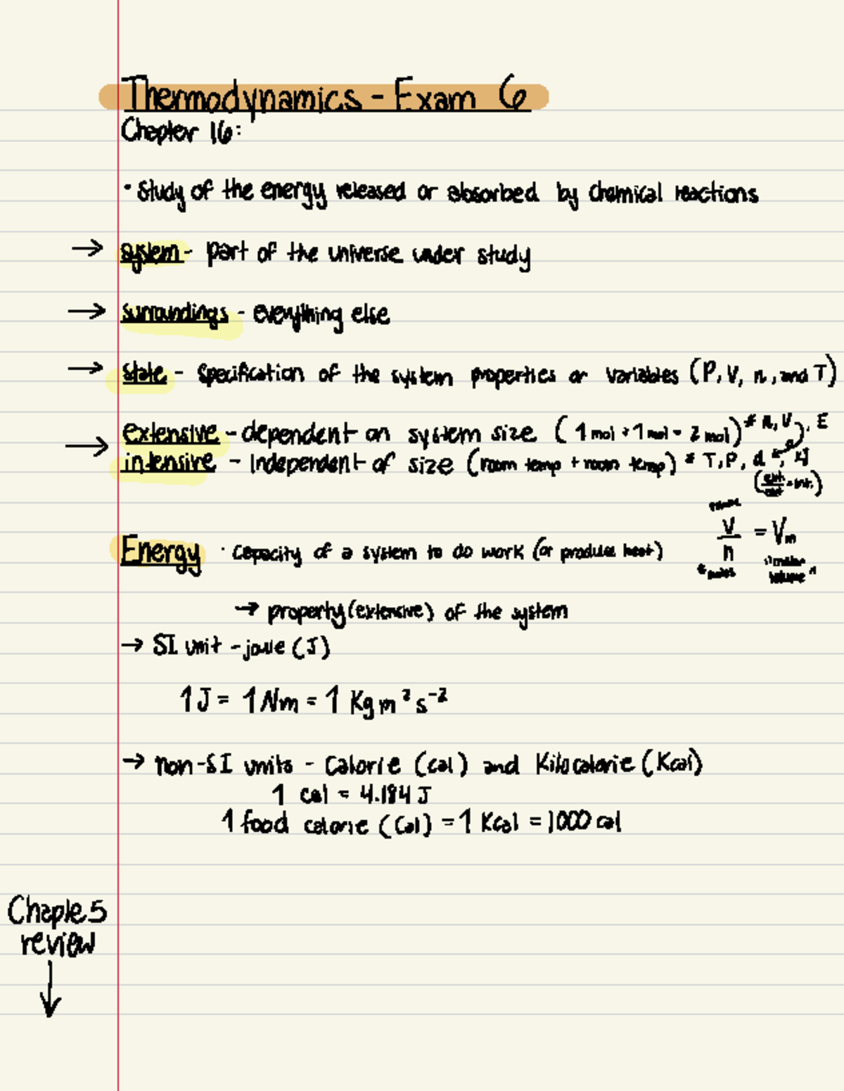 Thermodynamics Chem. 222 - Thermodynamics - Exam 6 Chapter 16: · study ...