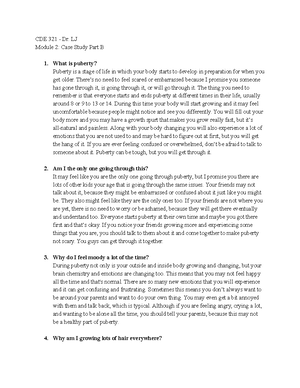 Adolescence Mod 3 - Notes for Module 3 - Landstrome - CDE 312 - Studocu