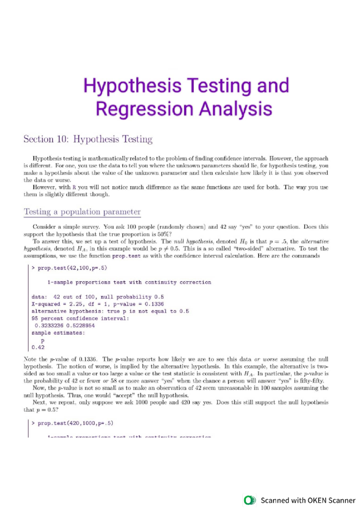 Hypothesis Testing And Regression Analysis At Mary Lockridge Blog