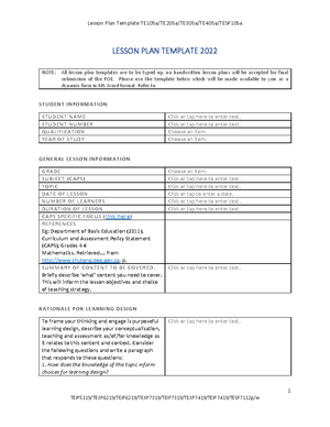 TEIP6219 MO - MODULE OUTLINE - TEACHING EXPERIENCE 2 (B. Intermediate Phase Teaching) TEIP ...