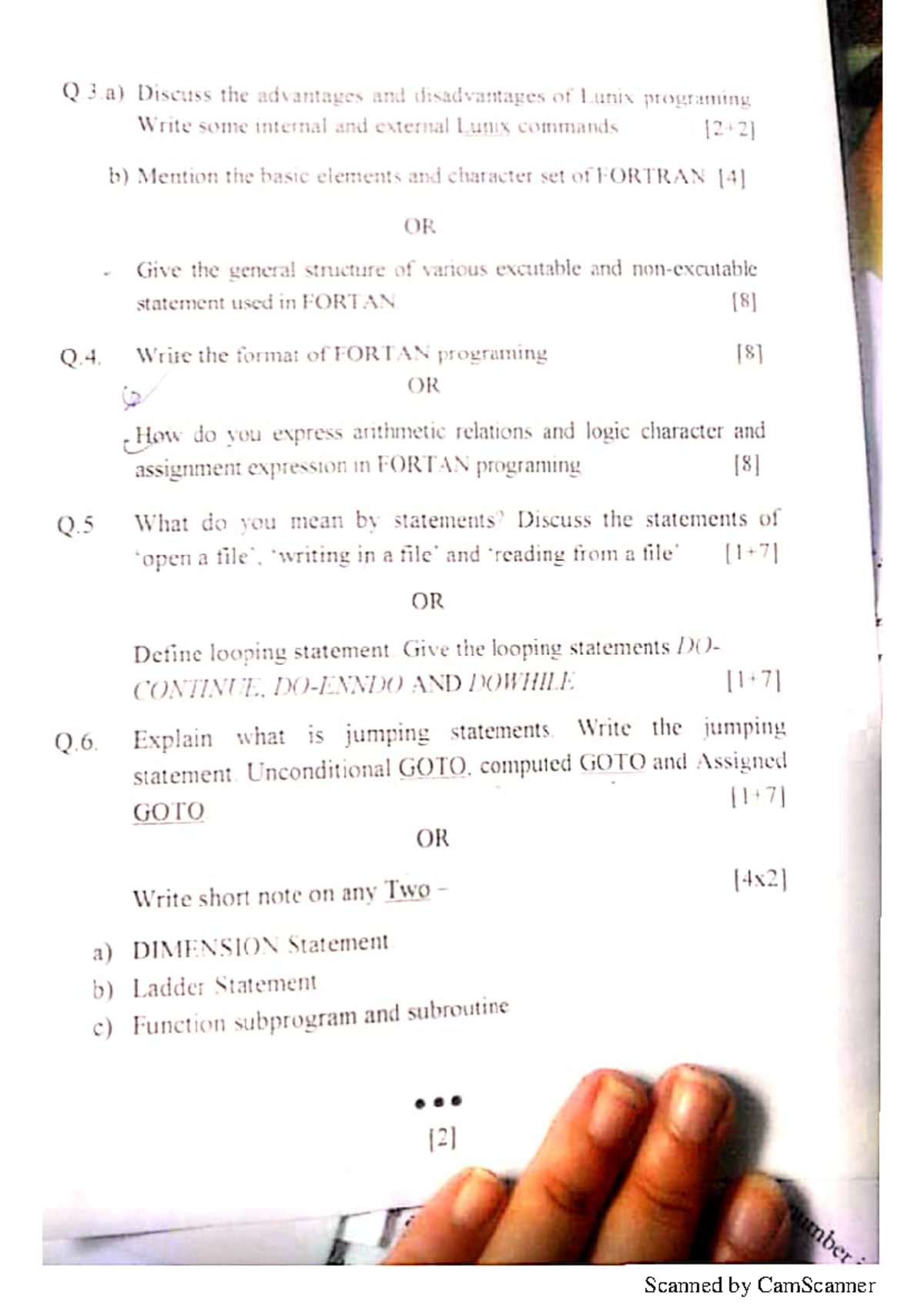 6th sem qn-2019 - Studocu