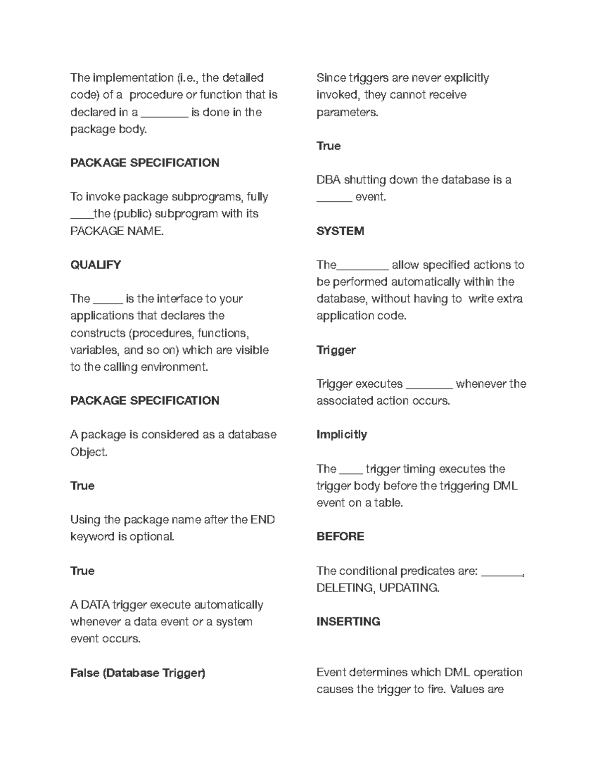 FA4 DBS - SASDASDASDASD - The implementation (i., the detailed code) of ...