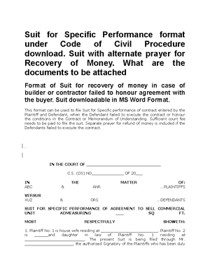 CPC Smart Notes word format - CONTENTS UNIT- I Preliminary Definitions ...