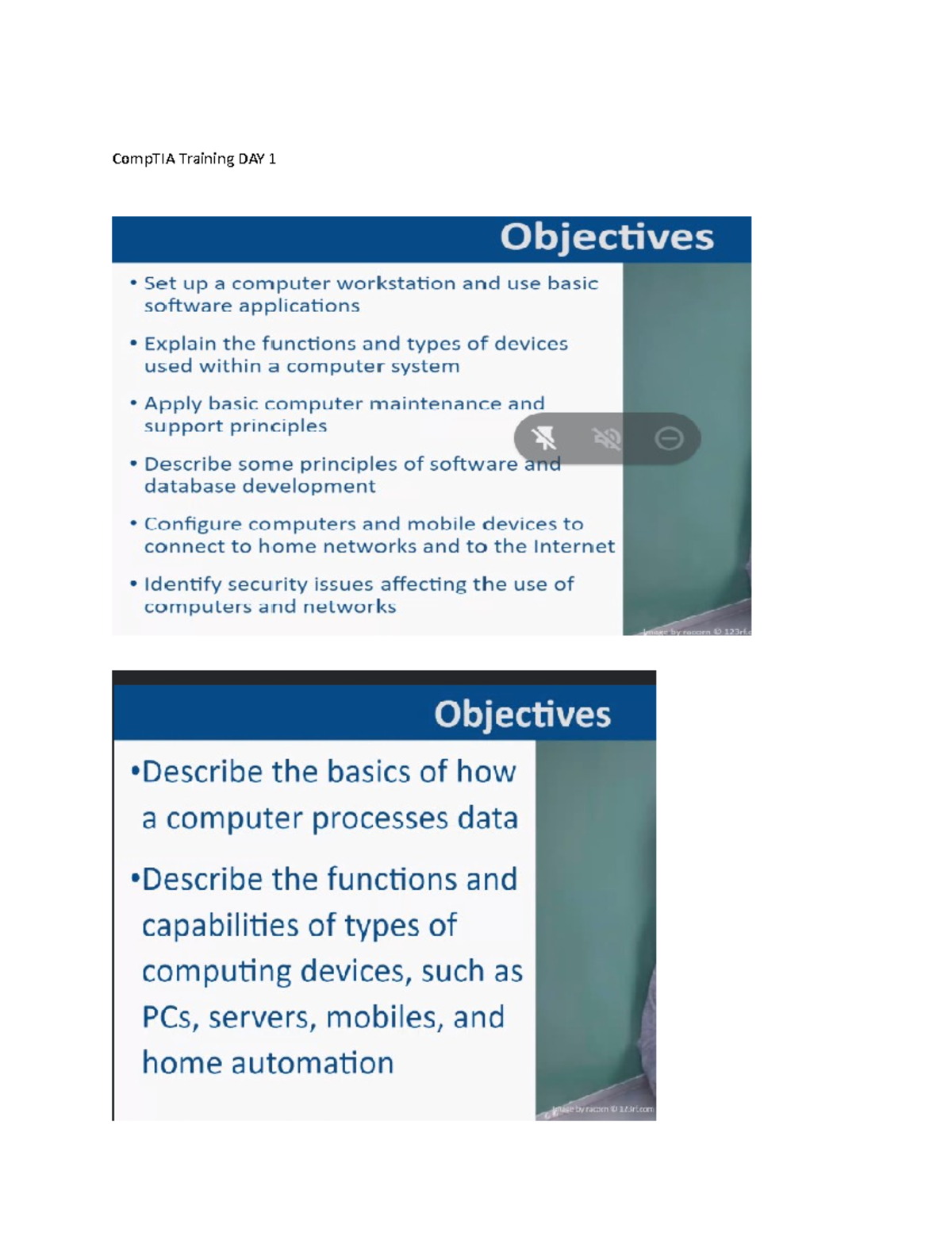 Comp TIA Training DAY 1 - Day 1 - BS Computer Science - CompTIA Training DAY UNIT 3: - Studocu