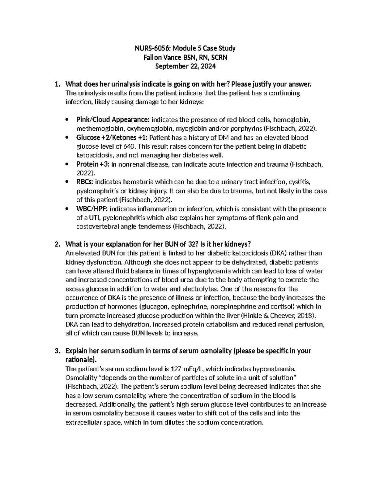 NURS6056 Module 5 Case Study - NURS-6056: Module 5 Case Study Fallon ...