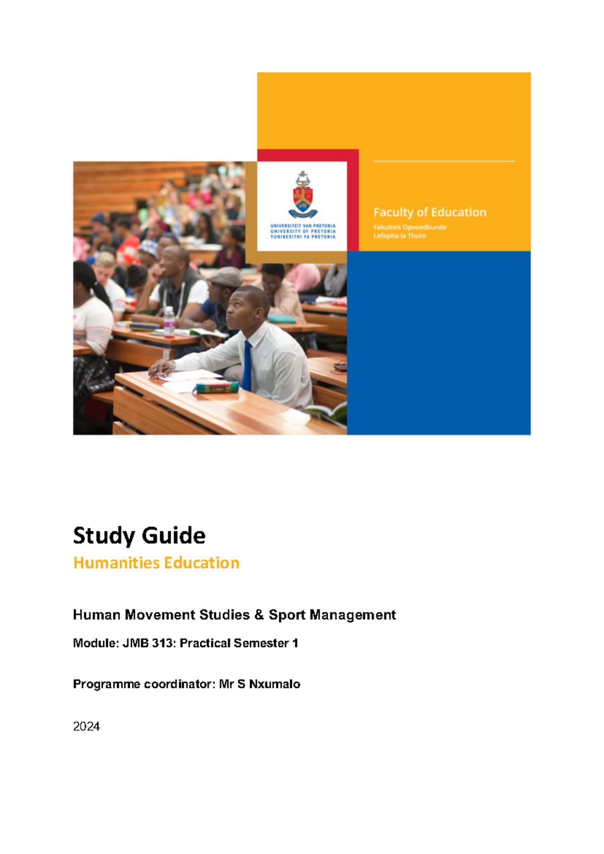 2024 Study Guide JMB 313 - Study Guide Humanities Education Human Movement Studies & Sport - Studocu