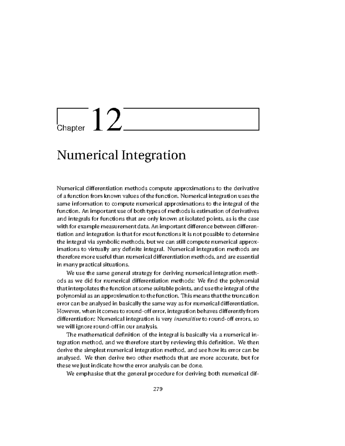 Num Int - intro to numerical integration methods - Chapter 12 Numerical ...