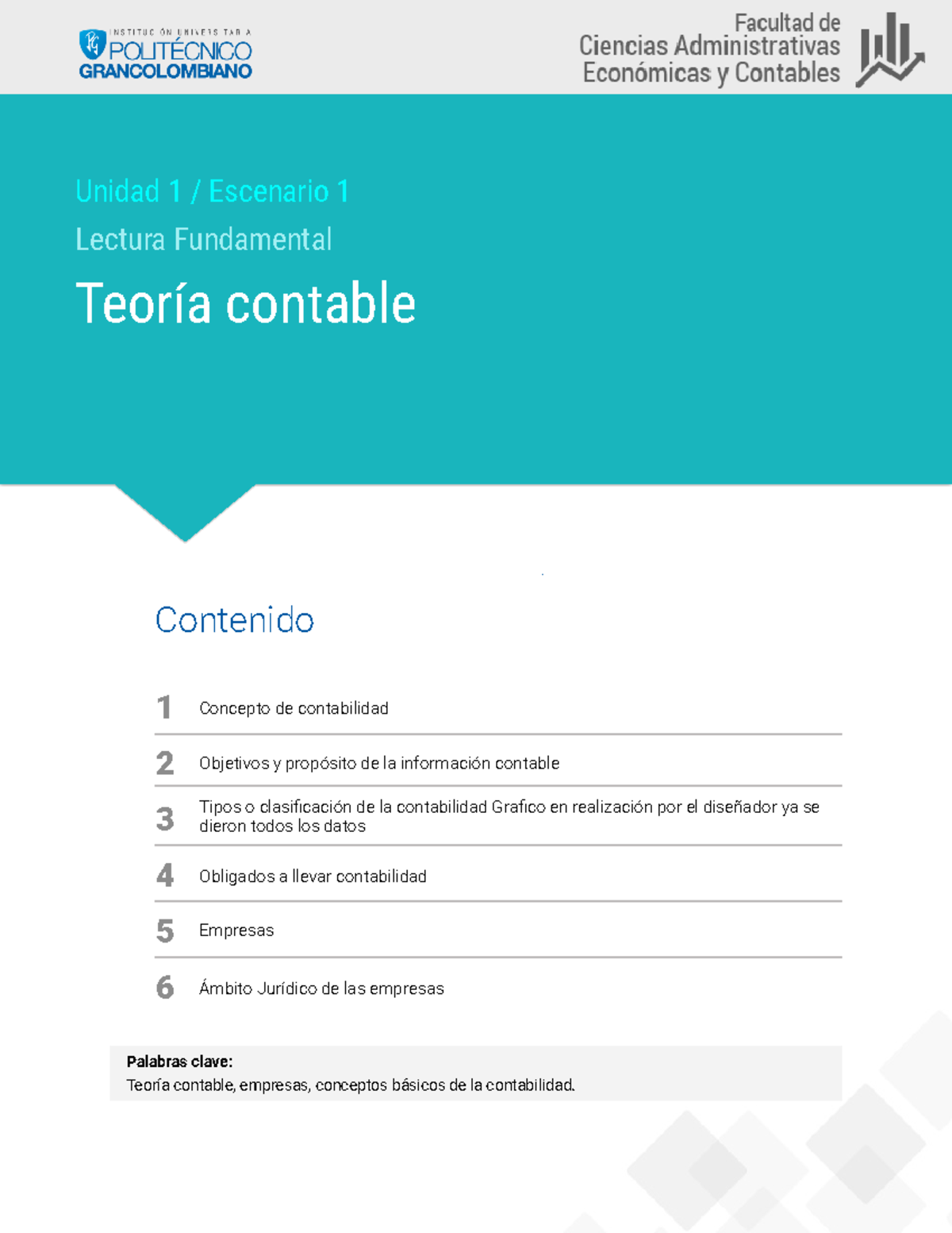 Teoria contable - contabilidad general-1 - Teoría contable Unidad 1 ...