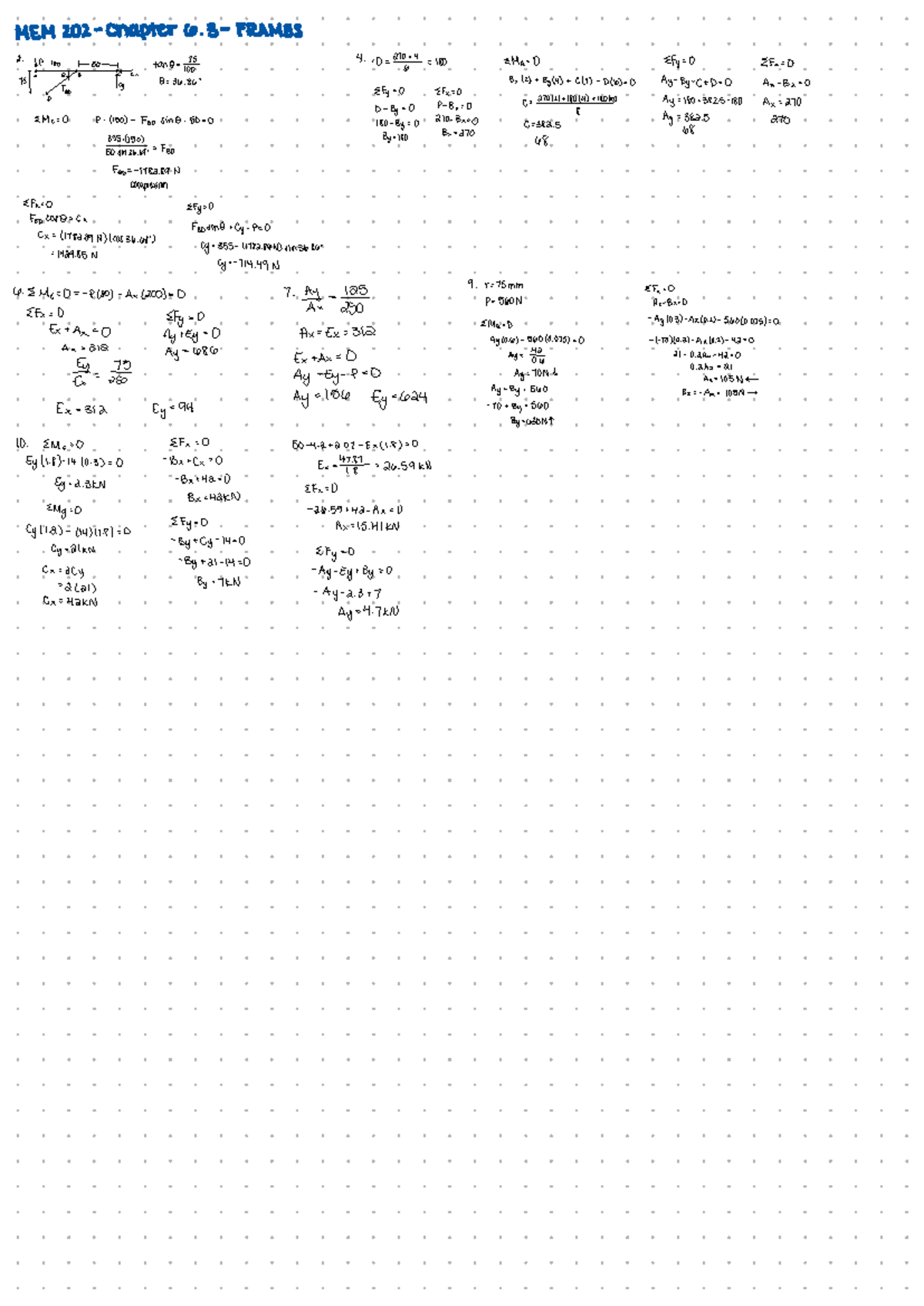 MEM 202 - 6.3 Frames - Practice Materials for the final exam - MEM 202 ...