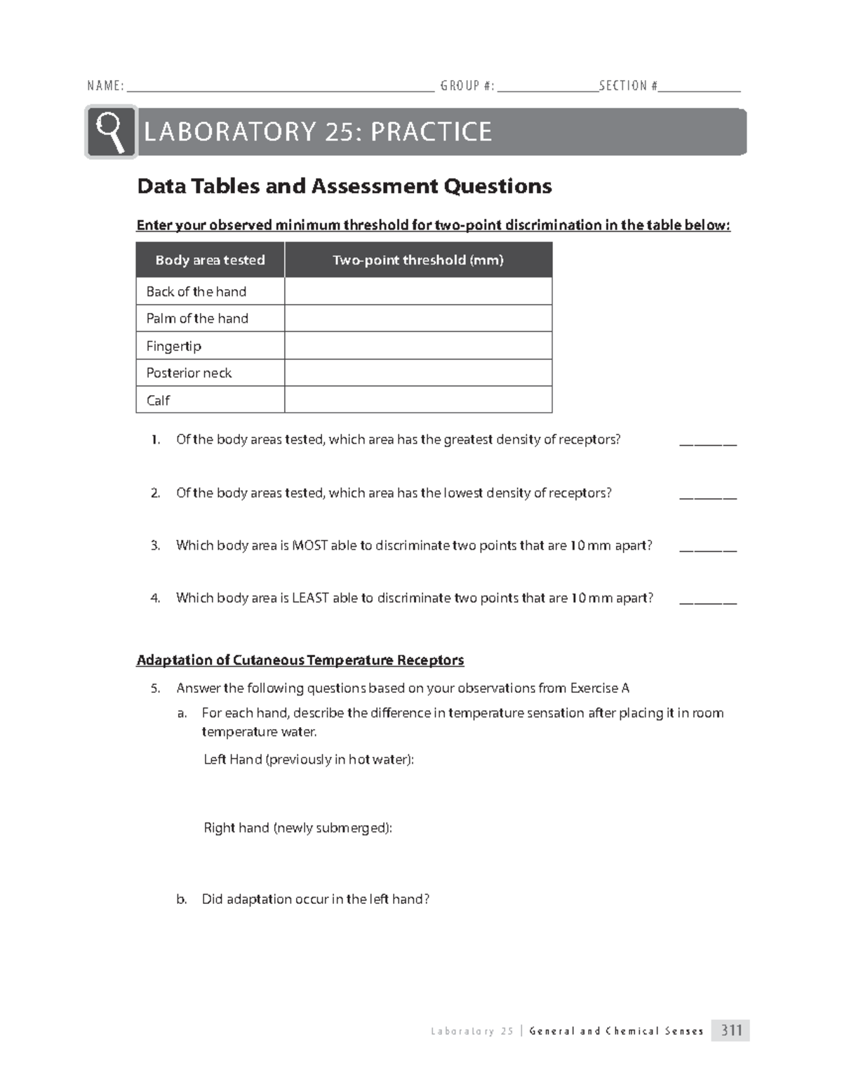 Laboratory 25 - Practice - N A M E : G R O U P # : _____________ S E C ...