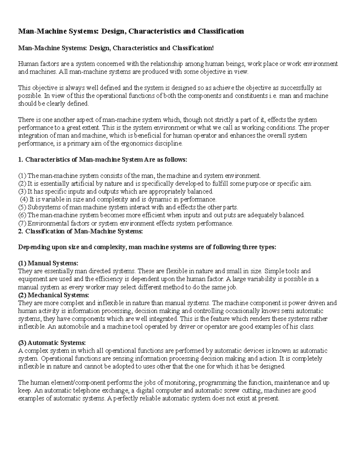 Man - dbwqhjdb cnb wefyguawef wfheb - Man-Machine Systems: Design ...