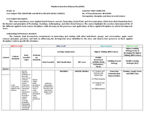 UCSP Lesson 1 - DAILY LESSON PLAN School Grade and Section Teacher ...