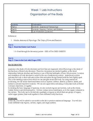 7 - Joints Lab - Week 7 Lab Instructions Joints Activity Deliverable Points Part A Joint - Studocu