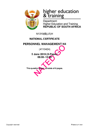 HRM2604 Assessment 8 Questions - ASSESSMENT 08 (SEMESTER 2) Assessment ...