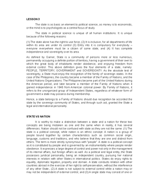 Chapter 7 Conclusion 2014 1 1 - Introduction to Political Science - Studocu