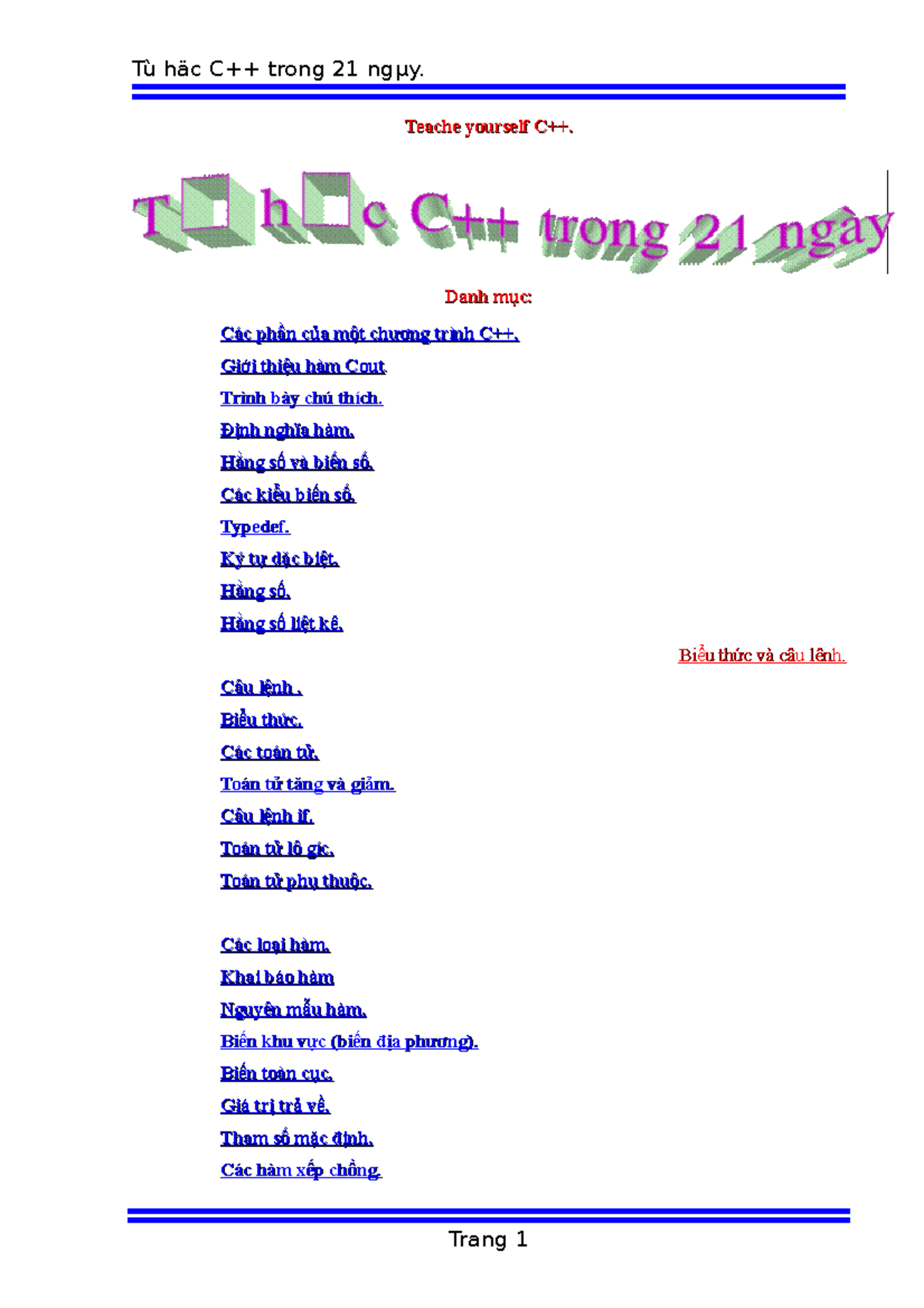 Tự học c++ trong 21 ngày - cap - Teache yourself C++.Teache yourself ...